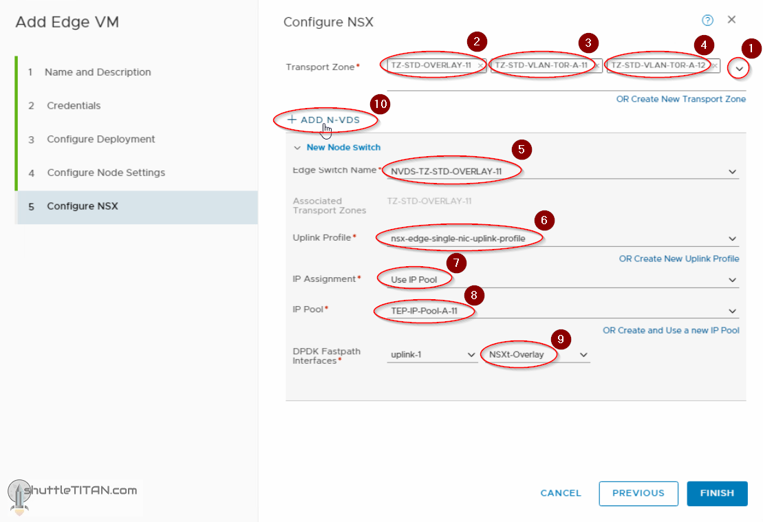 Nsx T Installation Series Step 10 Option 2 Install Nsx T Edge Vm On Esxi Using Nsx T