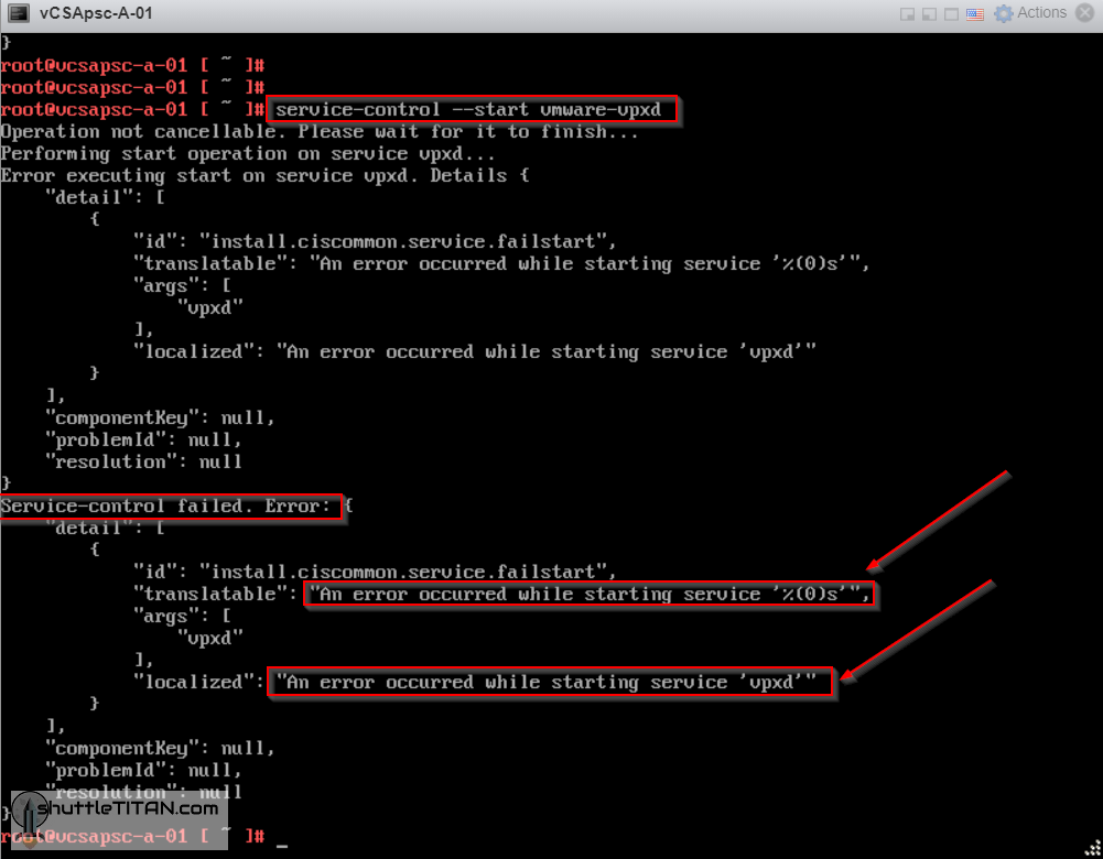 Vcenter Gui ‘error No Healthy Upstream” Vcenter Server Vmware Vpxd Service Would Not